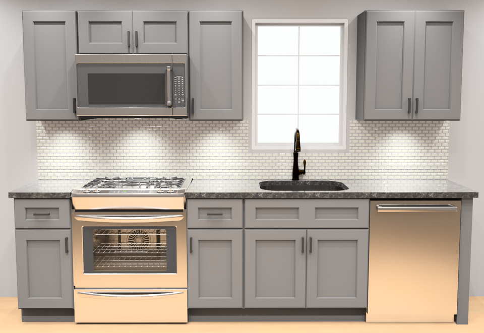 Croydon Grey Shaker (Dark Stone Grey) - RTA Kitchen Cabinets Only ...