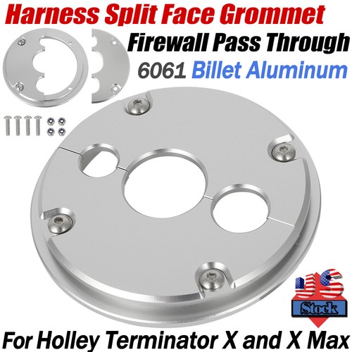 3 Hole For Holley Terminator X Firewall LS Harness Split Face Grommet ...