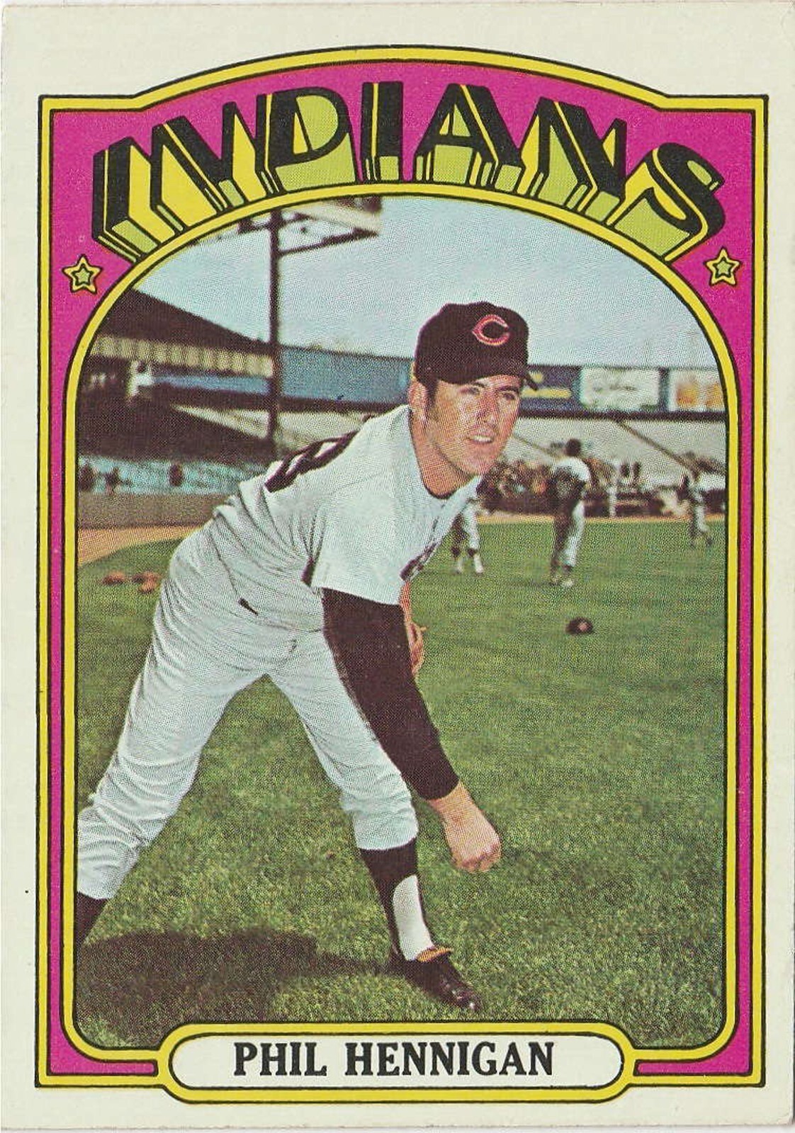 1972 Topps Baseball High Number Card #748 Phil Hennigan Cleveland ...