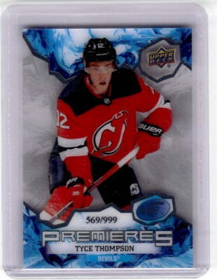2021-22 Upper Deck Ice Rookies Tyce Thompson RC 569/999 New Jersey ...