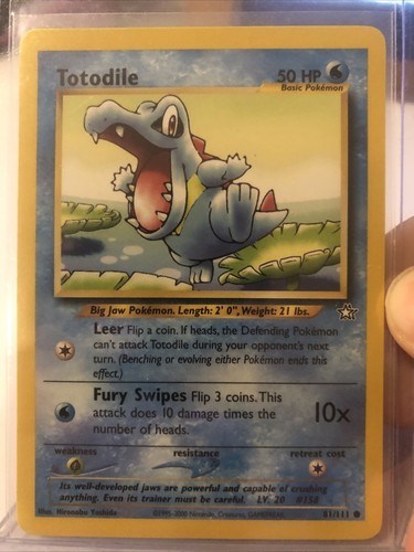 Pokemon Card Totodile 81/111 Neo Genesis Common NM (Near Mint ...