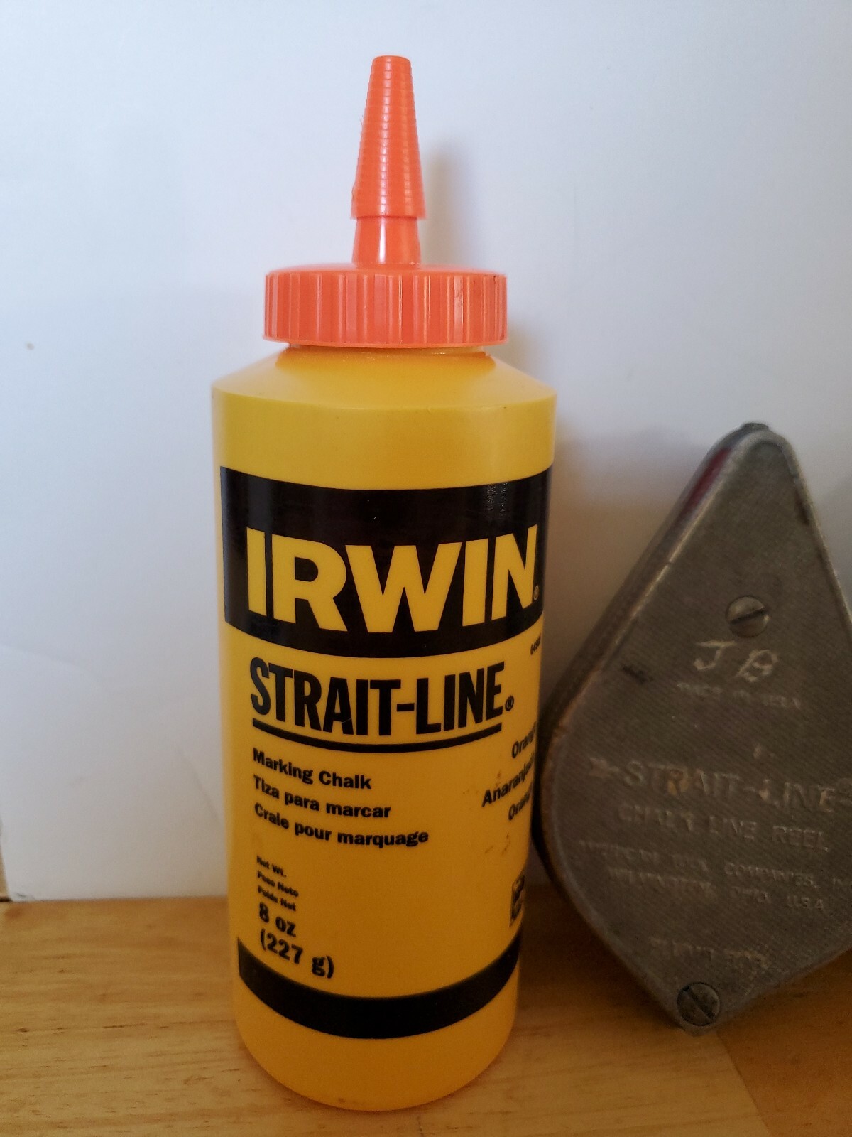3 Irwin Strait-Line Chalk Line Reel Plumb Bobs & Bottle Chalk ...