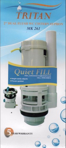TOILET DUAL FLUSH VALVE SYPHON OVAL PUSH BUTTON | eBay UK