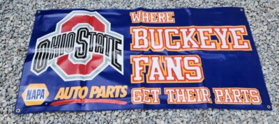 NAPA Auto Parts Ohio State University Buckeyes OSU Large Vinyl Banner ...