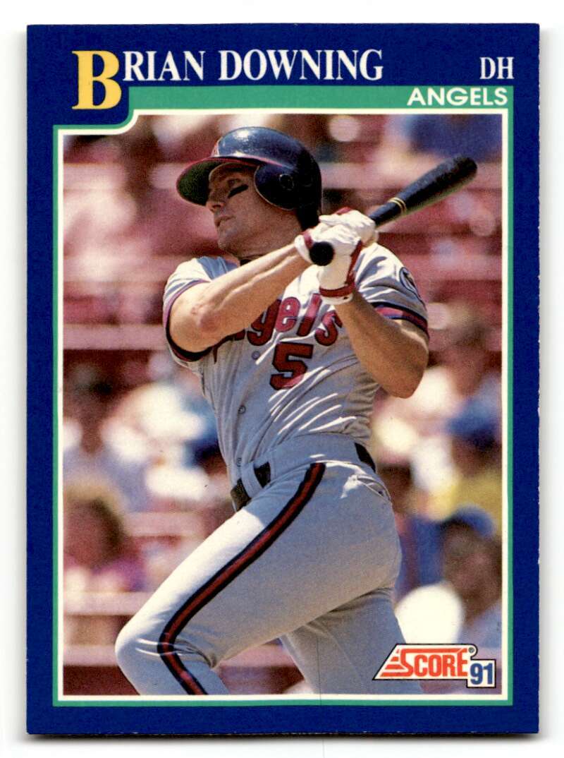 1991 Score #104 Brian Downing California Angels Baseball Cards EX/NM ID ...