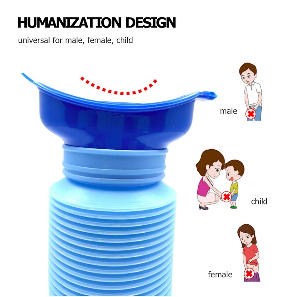 Emergency Portable Urinal Travel Camping Car Toilet Pee Bottle Kit Male ...