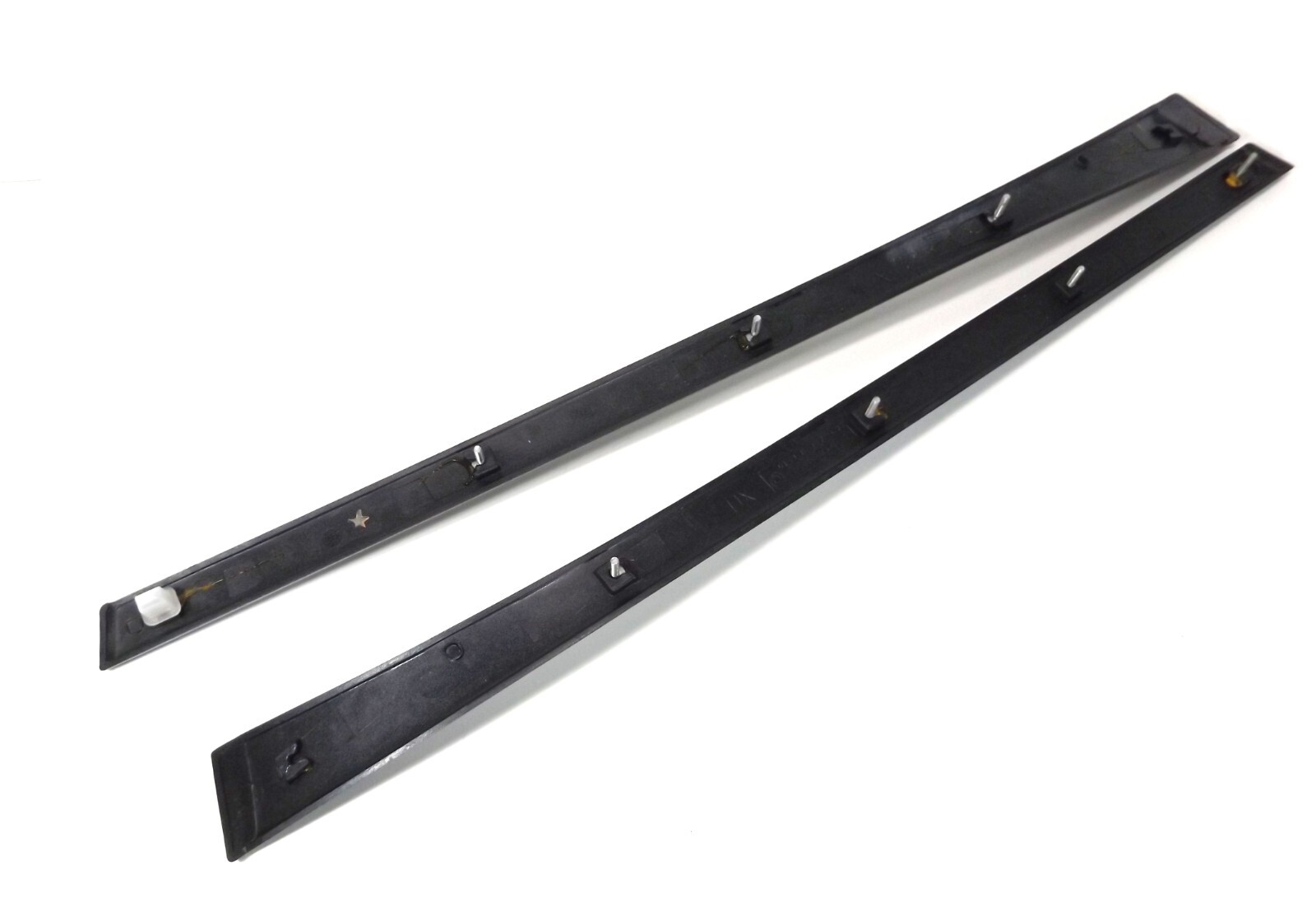 1996-2003 BMW E39 Front Door Interior Trim Gloss Gray Passenger Driver ...