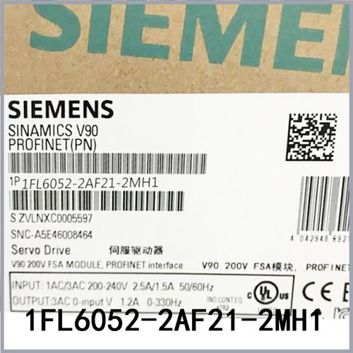 ORIGINAL MANUFACTURER SIEMENS plc 1FL6052-2AF21-2MH1 SERVO MOTOR Fully ...