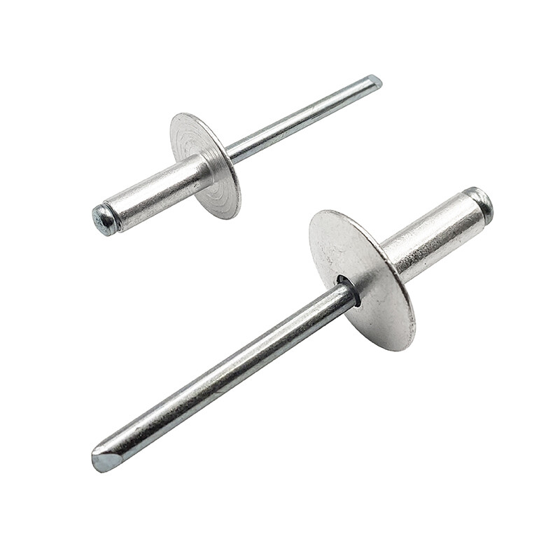 Large Flange Pop Rivets 5mm White Zinc Dome Head Blind Metric High ...