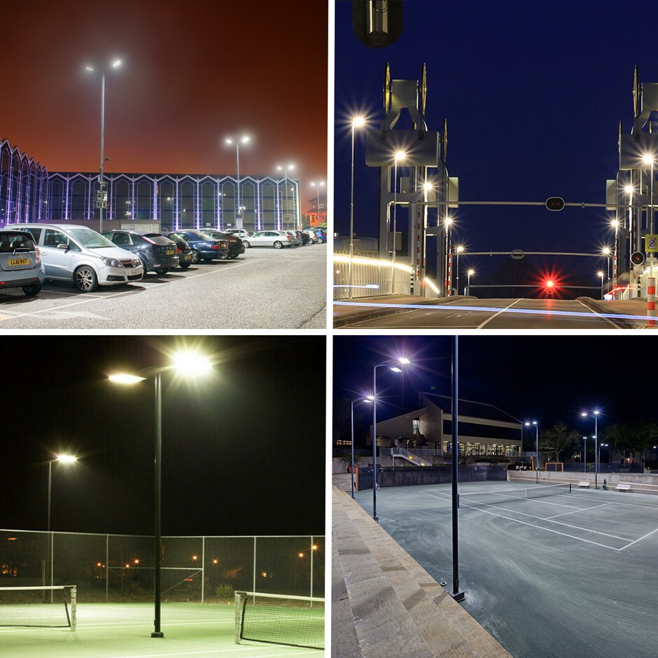 Commercial LED Parking Lot Light 300W Dusk to Dawn LED Shoebox Street ...