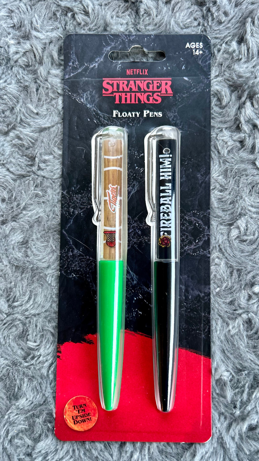 Stranger Things Floaty Pen Set of 2, Hawkins High School and Hellfire ...