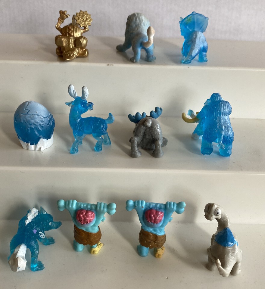 Zuru Smashers Ice Age Figures Lot of 11 Dino Melted Moose Toys Flocked ...