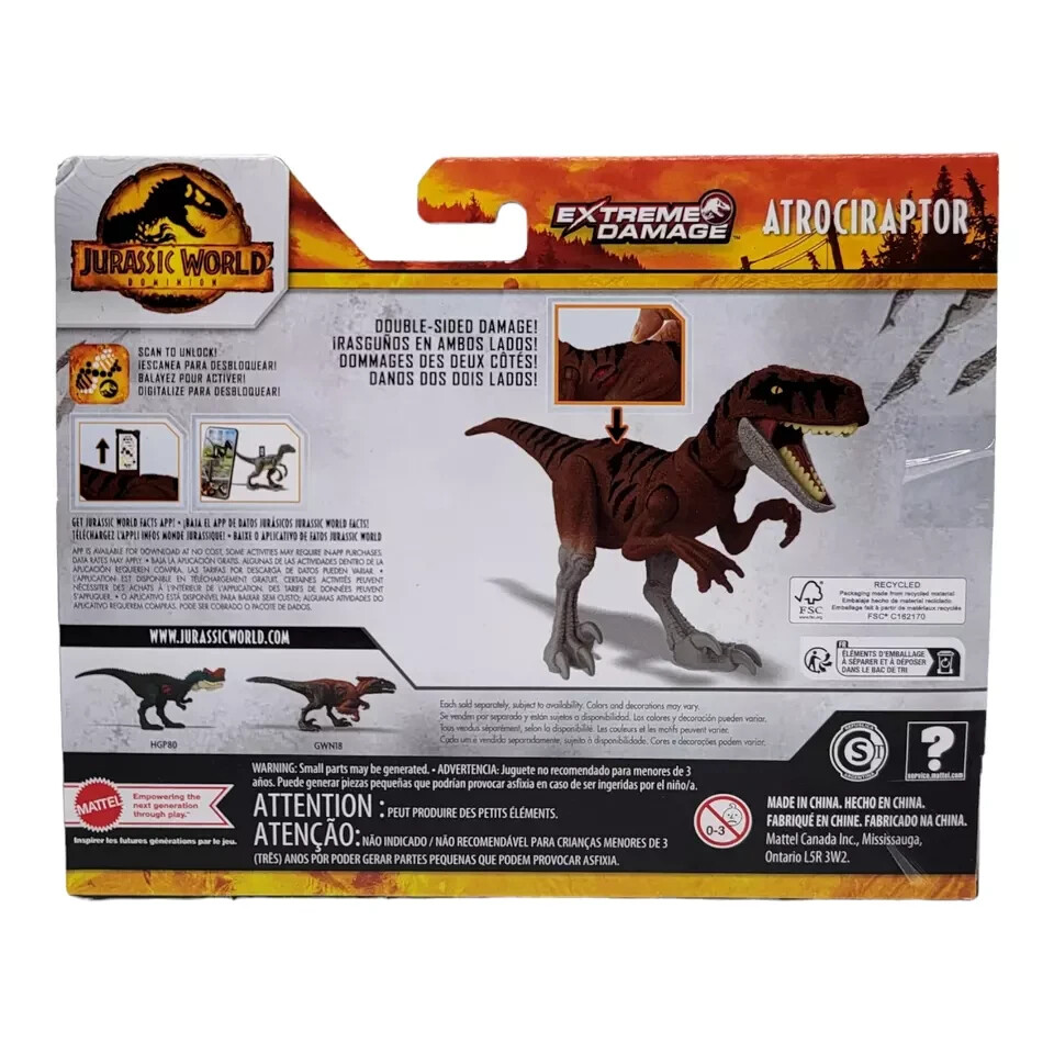 Jurassic World Dominion Extreme Damage Dinosaurs Pyroraptor ...