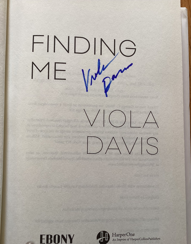 VIOLA DAVIS AUTOGRAPHED "FINDING ME" 2022 ACADEMY AWARD WINNING ACTRESS ...