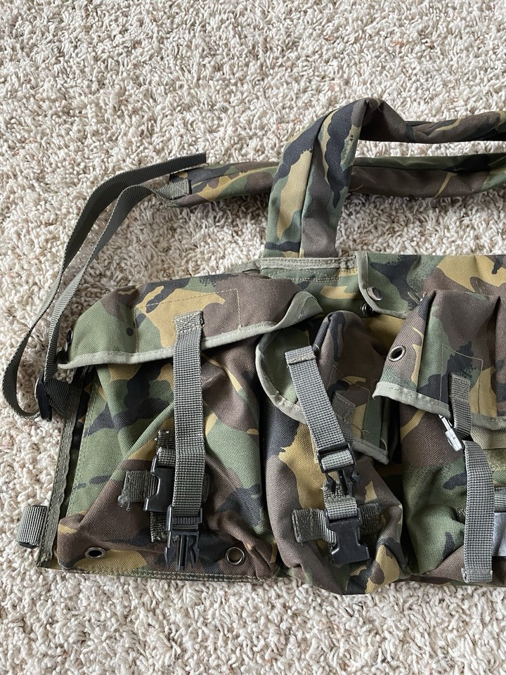 Vintage British Army SAS DPM Cmest Rig Chest Vest Webbing Web-Tex ...