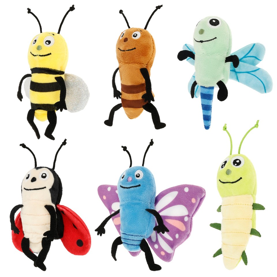 Animal Finger Puppet Set Butterfly Ladybug Dragonfly Ant buEZV | eBay ...