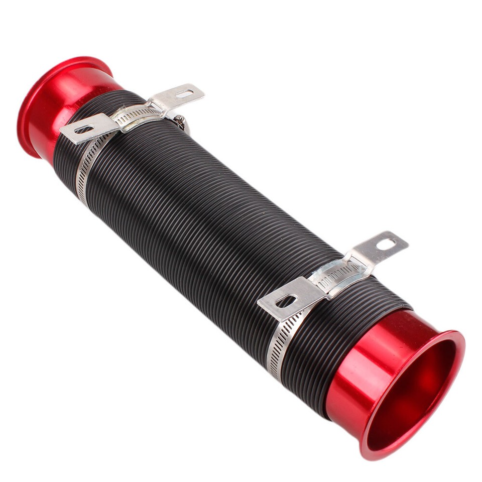 3'' Universal Flexible Car Cold Air Intake Hose Filter Pipe Telescopic ...