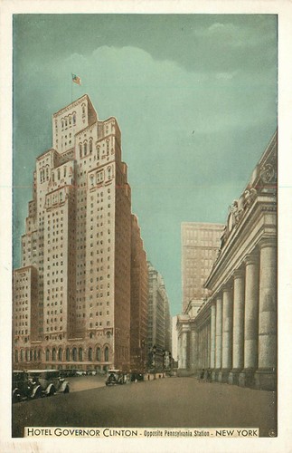 Postcard Hotel Governor Clinton Ny New York Lumitone Photoprint | eBay