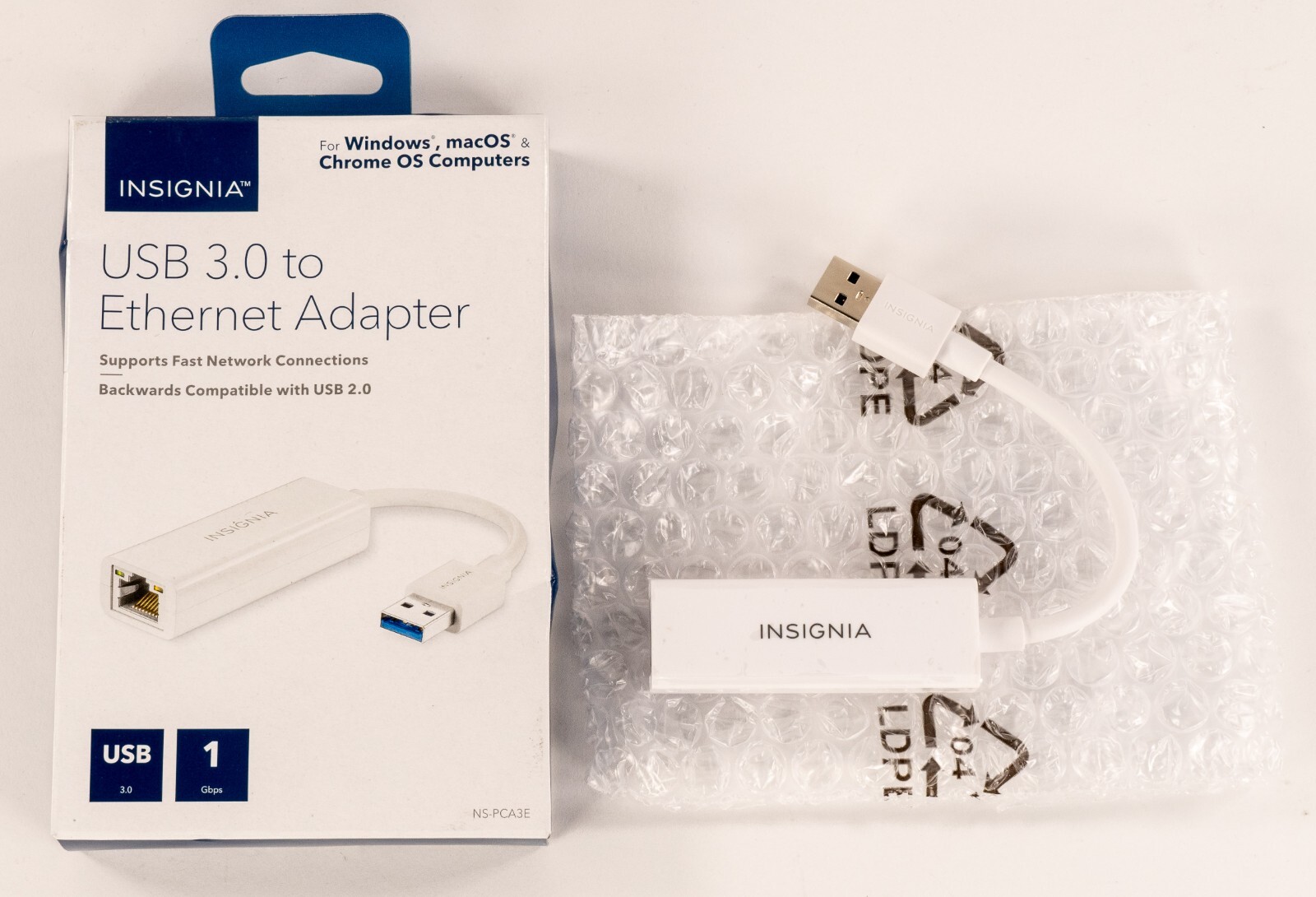 INSIGNIA USB 3.0 to Gigabit Ethernet Adapter For PC Or Mac - NS-PU98635 ...