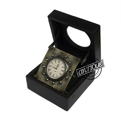 Vintage MINI BLACK BOX TITANIC TABLE TOP CLOCKS ANALOG THEME CLOCK DESK ...