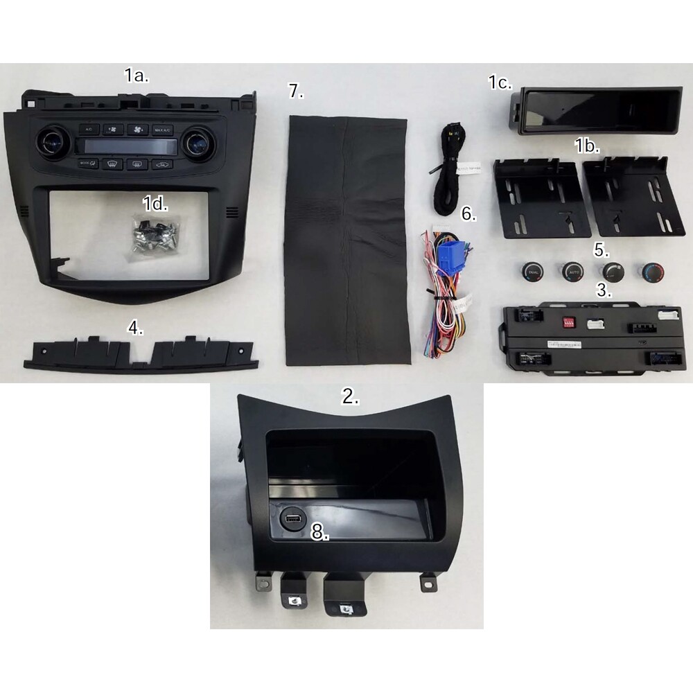 PAC RPK4-HD1101 2DIN Kit incl. SWC & Climate Control for Honda Accord ...