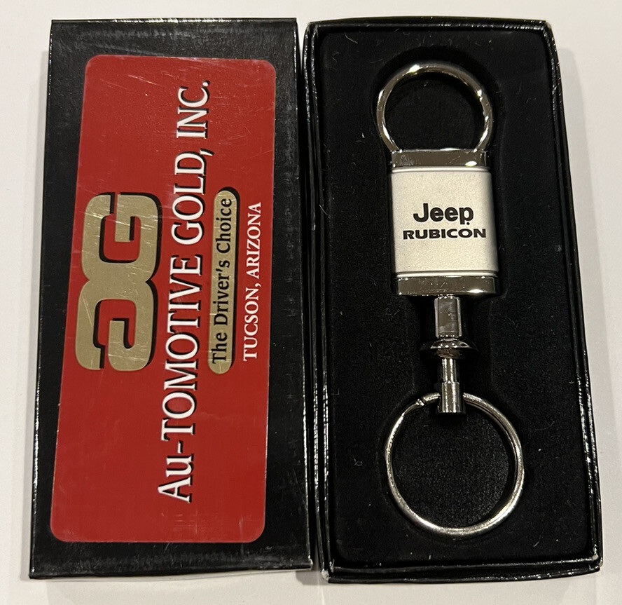 JEEP RUBICON Key Ring Chrome Silver Aluminum Valet Keychain | eBay