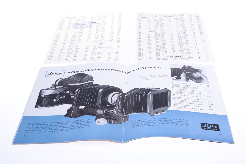 LEICA NYTT, NEW CAMERA & LENS ORIGINAL PRODUCT GUIDE BROCHURE SWEDISH ...