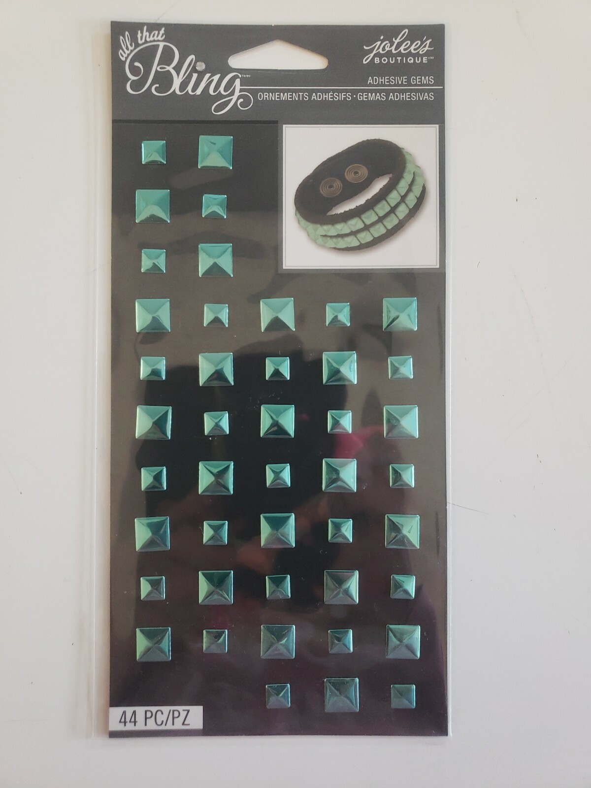 Jolees Boutique Mint Blue Studs Bling Gems scrapbooking stickers | eBay