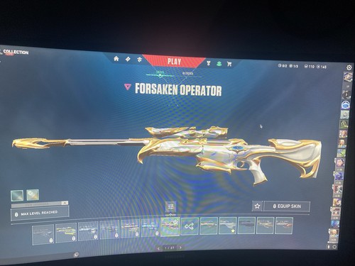 Ascendant mmr Valorant Acc mit vielen Skins (gesamt Wert 323,99 ...