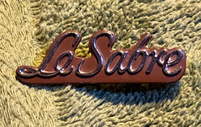 NOS OEM GM Metal Dash Emblem Nameplate Badge 1247173 Buick LeSabre Le ...