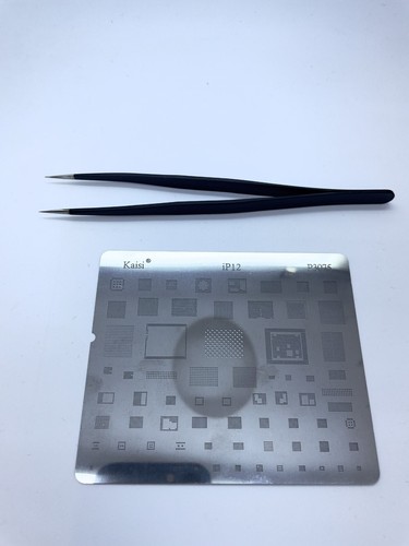 reballing stencil plate,bga chip -solder stencil & tweezers for iphone ...