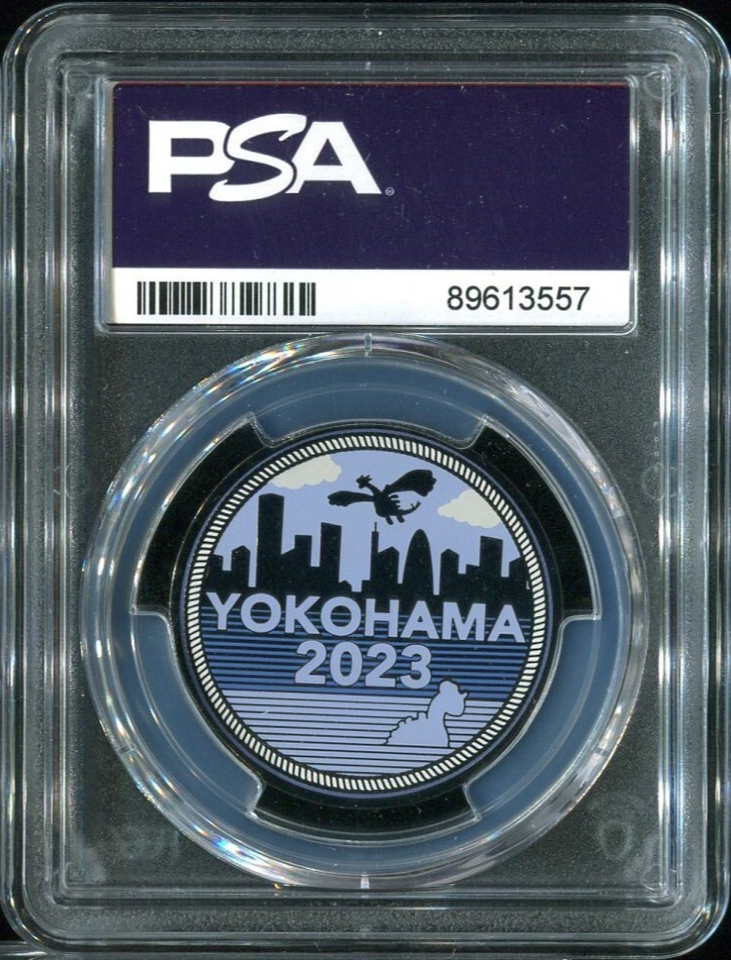 Captain Pikachu PSA 10 Metal Pokemon Coin 2023 Yokohama Worlds WCS ...
