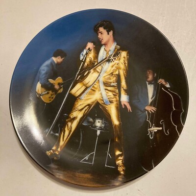 Elvis Presley Delphi Plate 3 "The Memphis Flash" plate #4626A w ...
