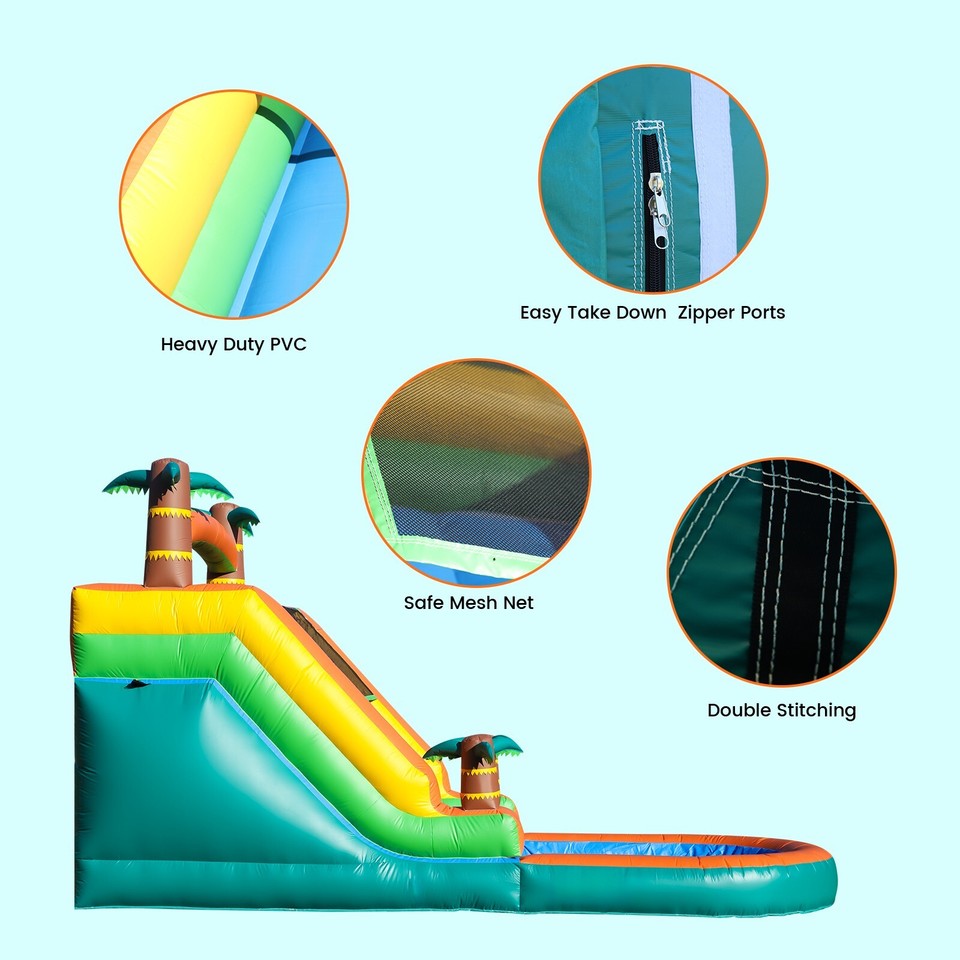 21FT Giant Commercial Grade PVC Water Slide with Pool for Kids Adults w ...