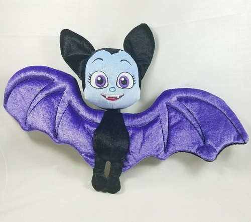 Disney Store Vampirina Plush Black Bat Purple Wings Blue Face Doll | eBay