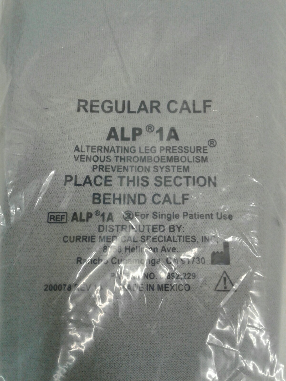 Currie Medical ALP 1A Calf Alternating Leg Pressure Up to 18 inches DVT ...