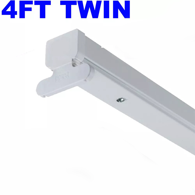 Single Twin T8 LED Batten Tube Fitting Fluorescent Double Wall Light ...