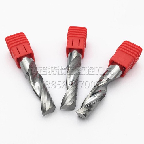 KLOT HRC55 Solid Carbide Single Flute End Mill 1mm-12mm For PVC,ACRYLIC ...