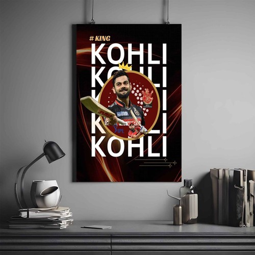 Virat Kohli King Poster - Bold Cricket Decor Gift #5 | eBay