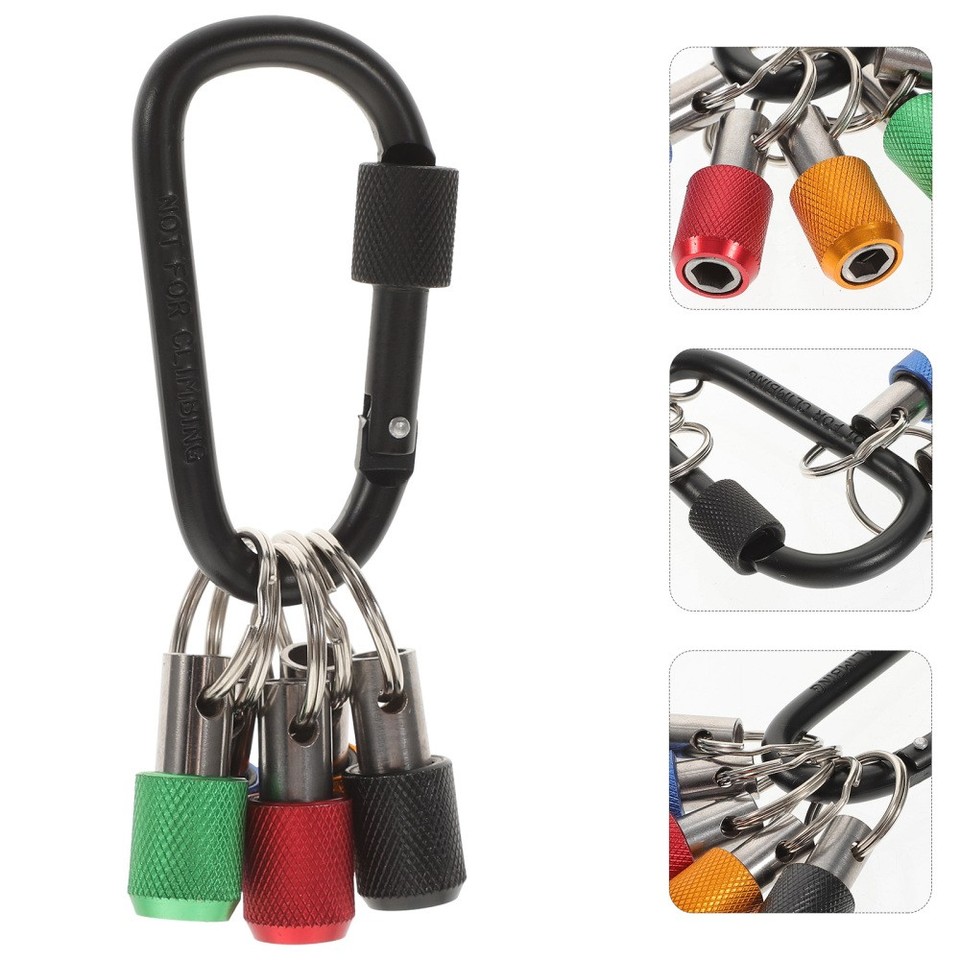Colorful Knurled Keychain Quick Release Bit Holder Drill Keychains | eBay
