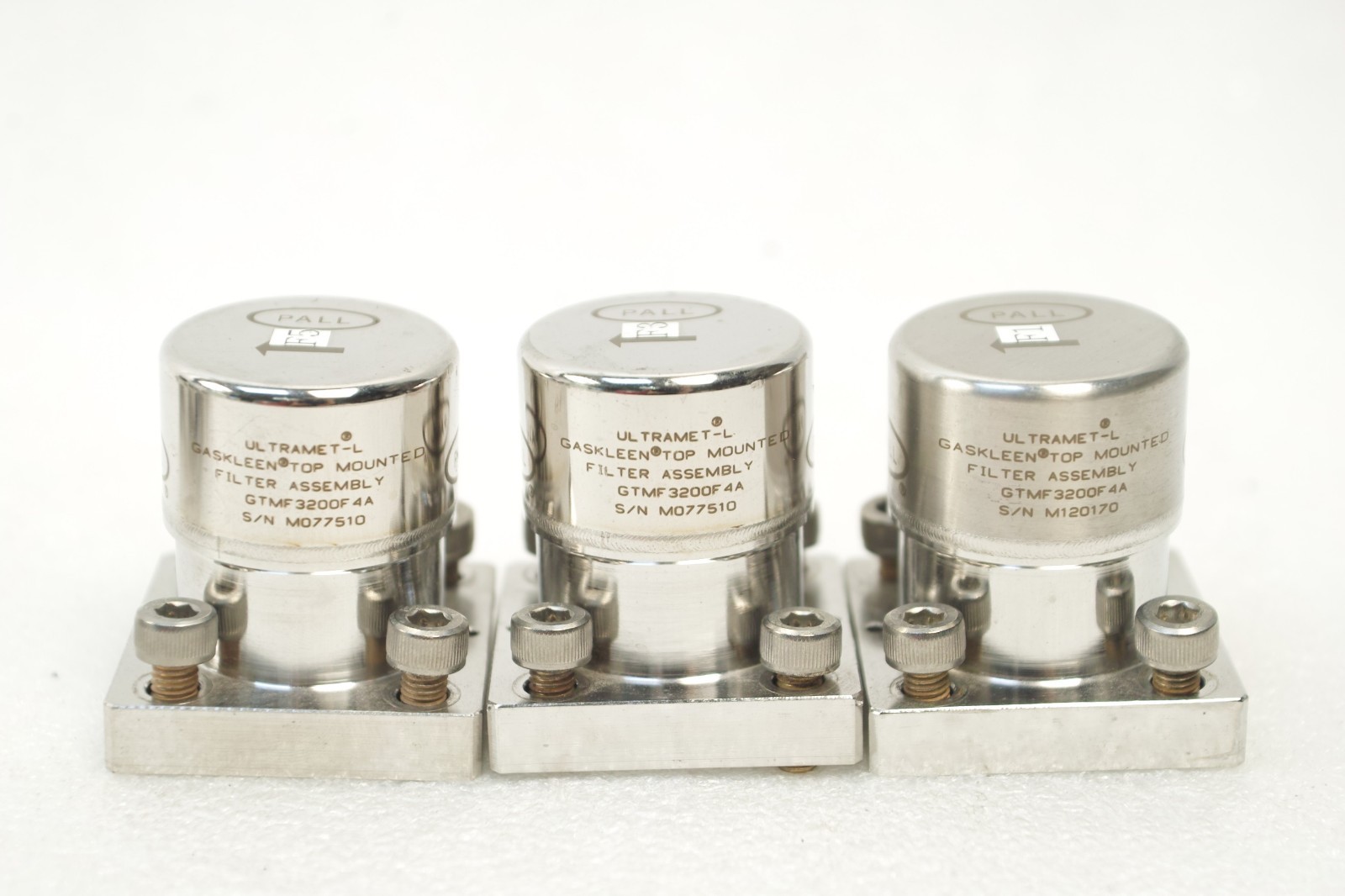 PALL ULTRAMET-L GASKLEEN TOP MOUNTED FILTER ASSEMBLY GTMF3200F4A LOT OF ...