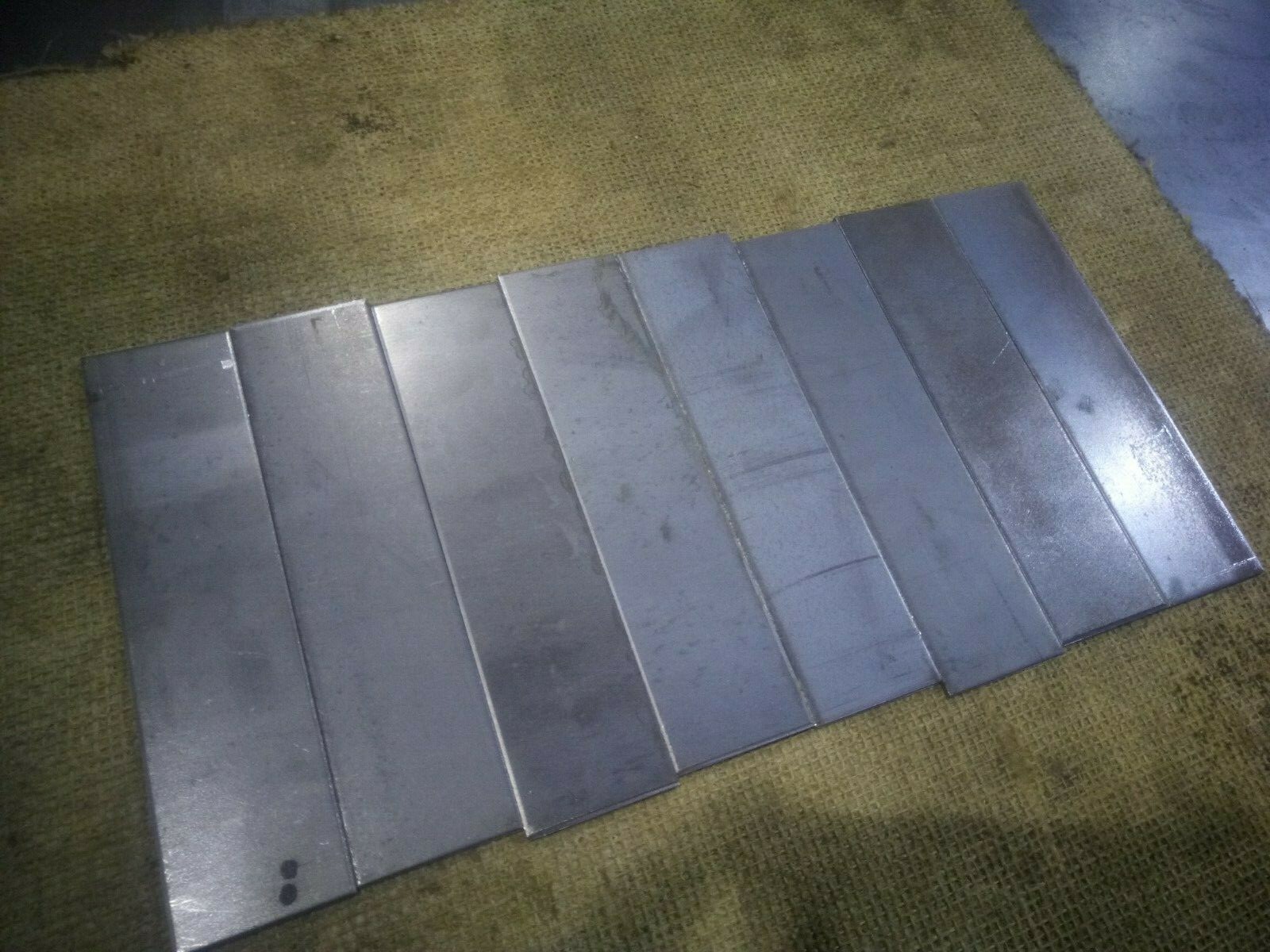 8x 200mm x 50mm x 3mm Sheet Steel Offcuts Welding Hobby Project ...