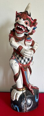 Antique Wood Carved Balinese Haruman - Mid 20th Century | eBay