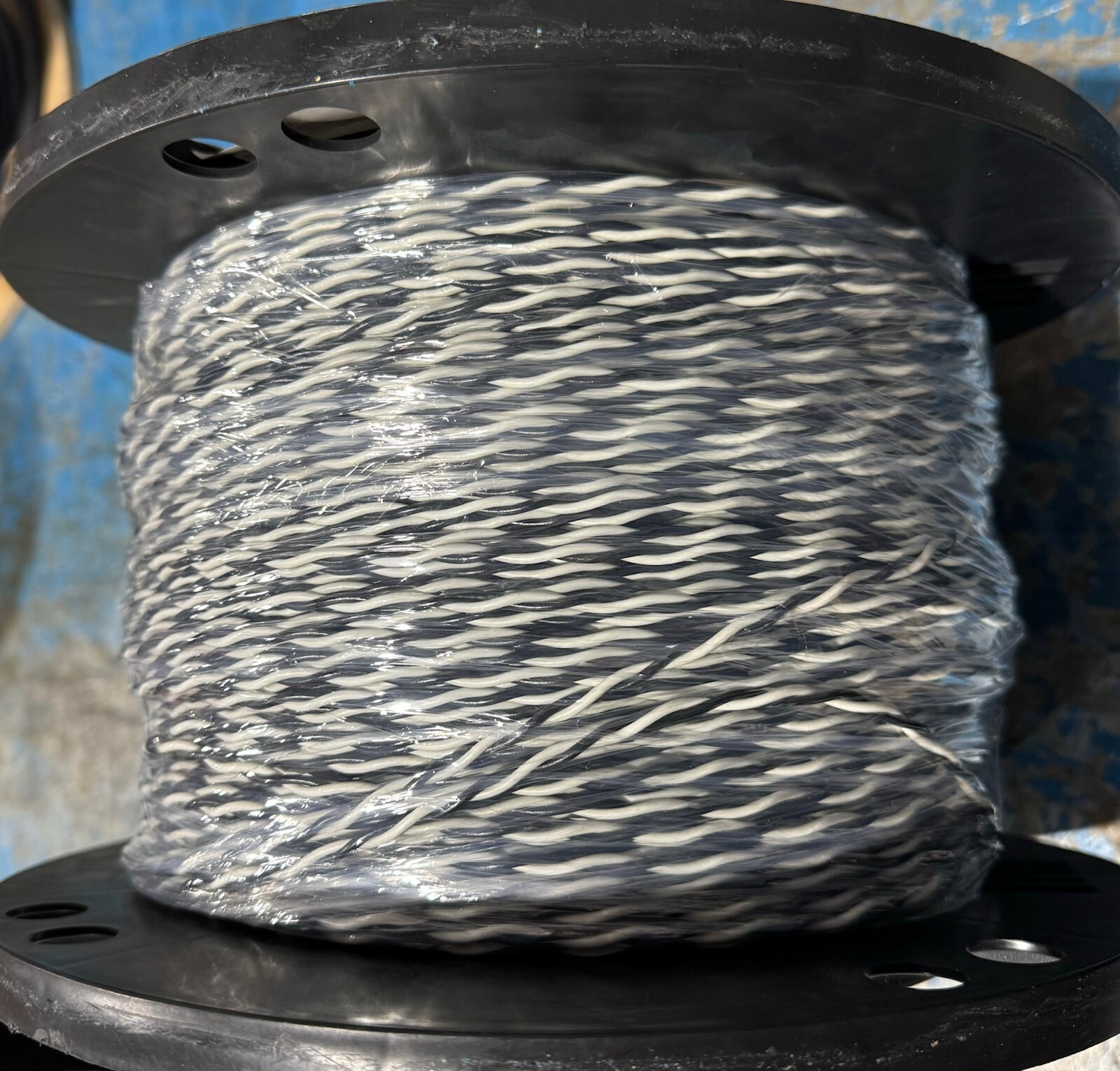 2/16 ga (19str TC) TYPE B PVC HOOK UP WIRE (BLACK & WHITE TWISTED 12 ...