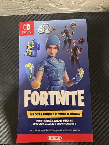 Fortnite Wildcat Code Sheet And Box (**USED/REDEEMED**) | eBay