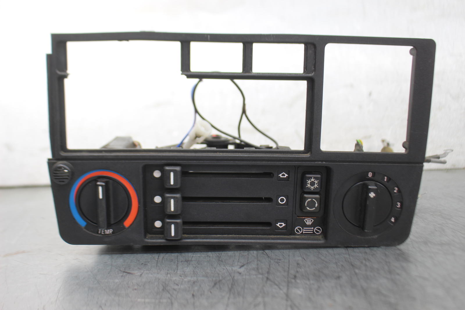 OEM BMW E30 HVAC Interior Dash Radio Bezel Climate Control Panel OBC ...