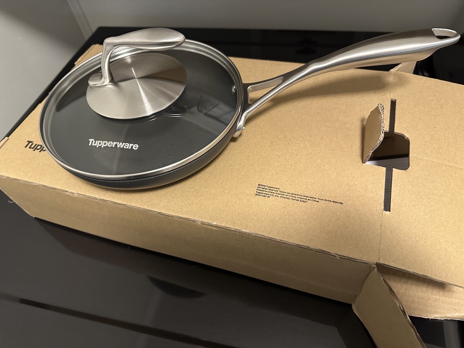 Tupperware Chef series II 8'' Fry Pan with glass cover NEW in box. | eBay