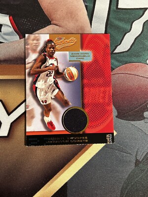 2002 Authentix WNBA RIPPED Sheryl Swoopes Game Used Relic Short Print ...