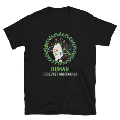 Human I Request Assistance Cute Cat Funny Animal Kitty Cats T-Shirt | eBay