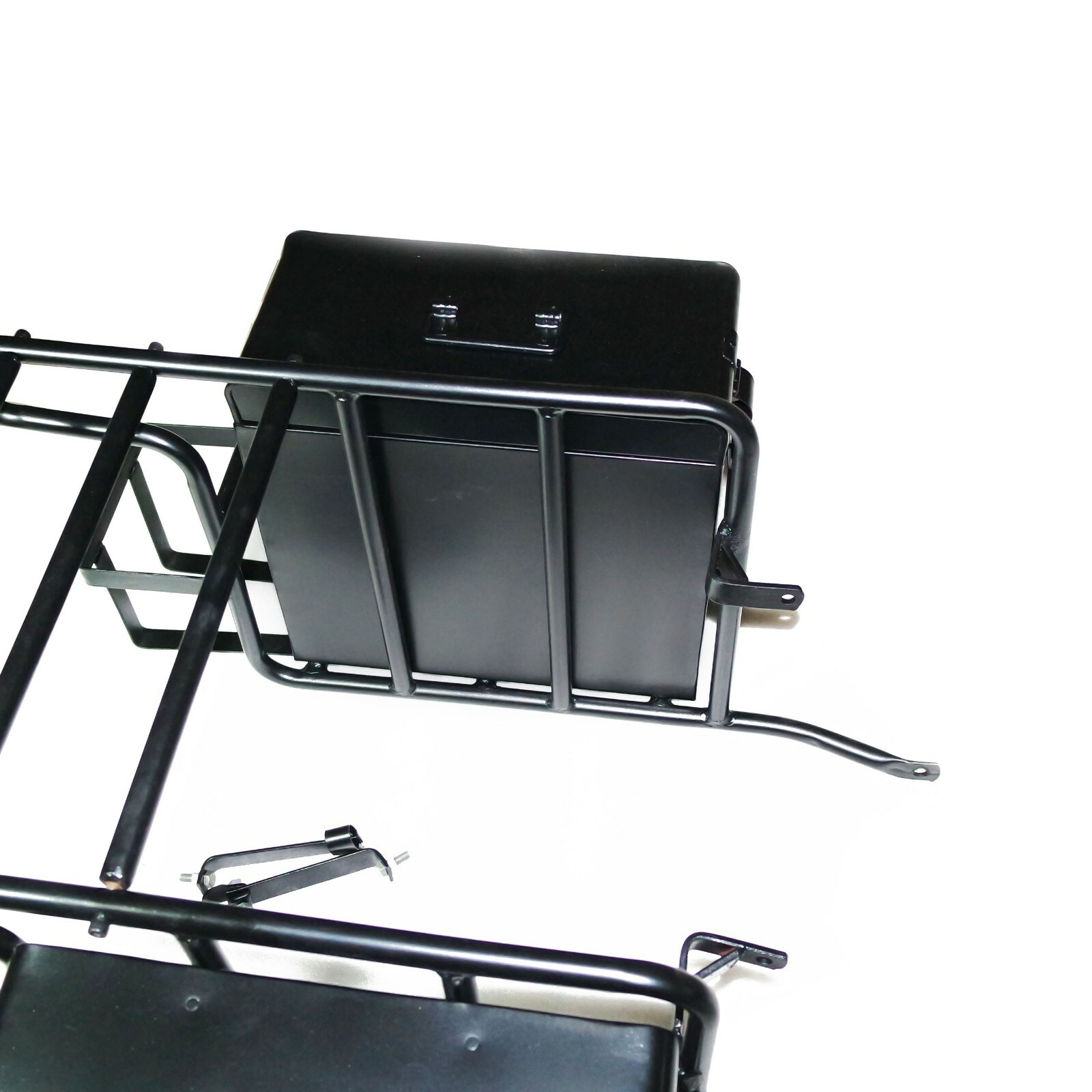 Fits Royal Enfield 500 350 RH LH Luggage Carrier With Saddle Case Box ...